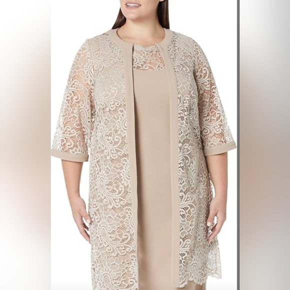 Maya Brooke | Jackets & Coats | Maya Brooke Lace Jacket | Poshmark